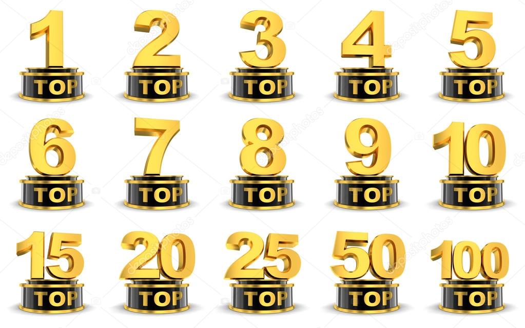 Top símbolos: fotografía de stock © Vladru #86559158 | Depositphotos