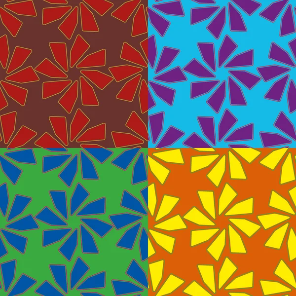 Seamless patterns irregular geometric shapes — Stock Vector © Aviavlad3 ...