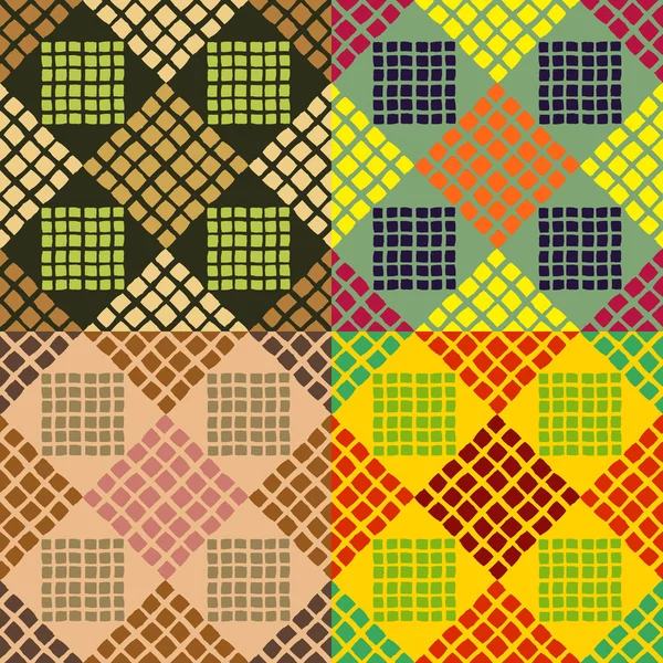Seamless patterns with irregular squares — Stock Vector © Aviavlad3 ...
