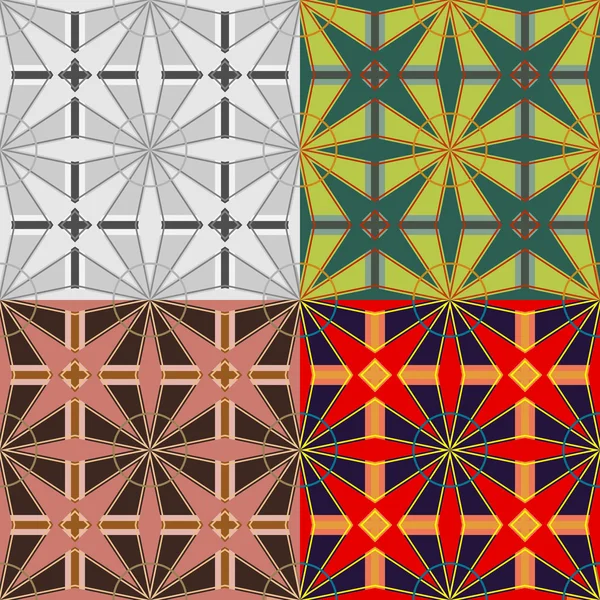 Seamless patterns irregular geometric shapes — Stock Vector © Aviavlad3 ...