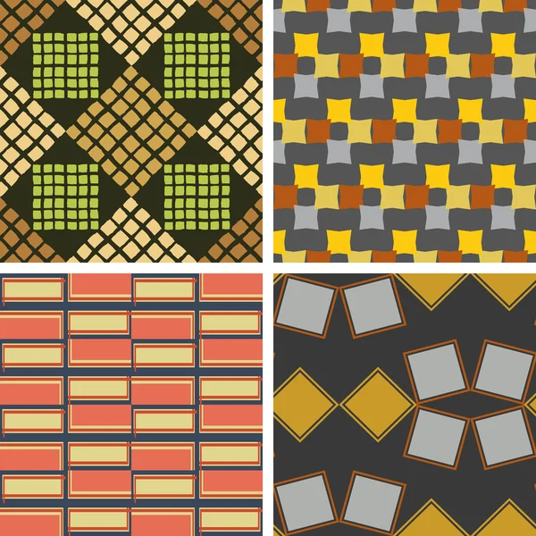 Seamless patterns with irregular squares — Stock Vector © Aviavlad3 ...
