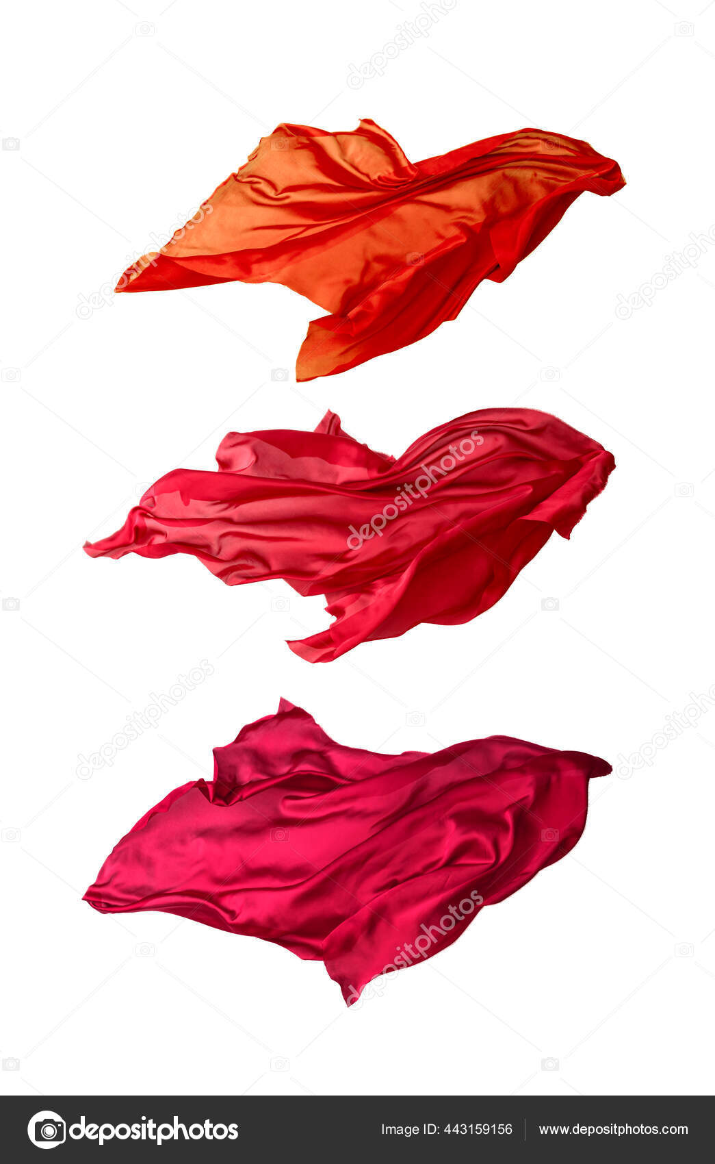 Abstract red fabric in motion — Stock Photo © yurok.a #443159156