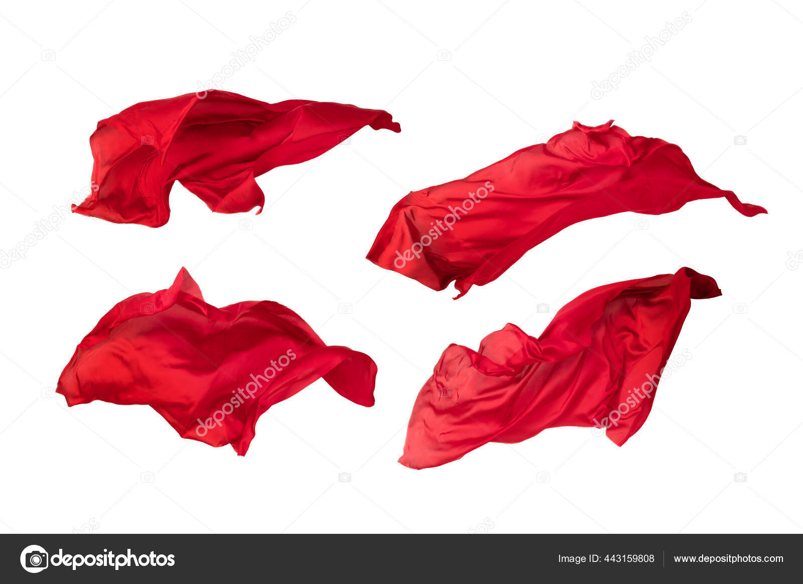 Abstract red fabric in motion Stock Photo by ©yurok.a 443159808