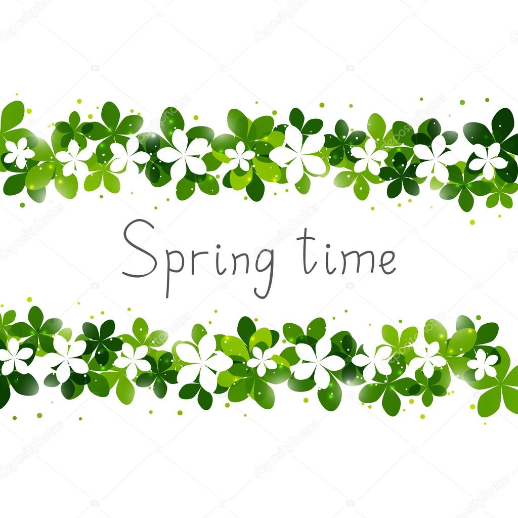 Spring floral border Stock Vector Image by ©Huhli13 #101011886