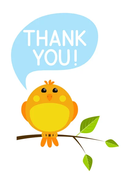 Cute bird with thank you Stock Vector Image by ©Huhli13 #72252881