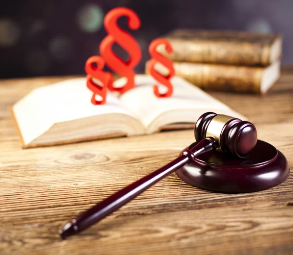 People Court Gavel Law Theme Mallet Judge Paragraph Sign — Stock Photo ...