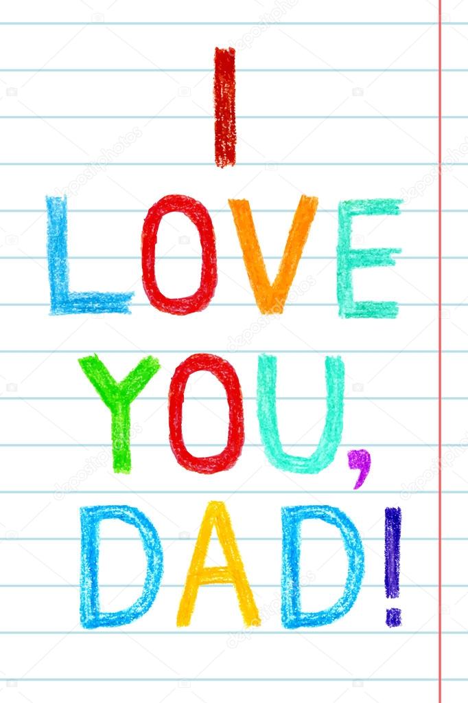 I Love You Dad Clipart
