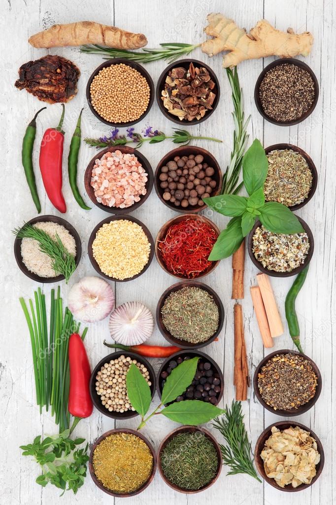 Culinary Herbs and Spices Stock Photo by ©marilyna 101500138