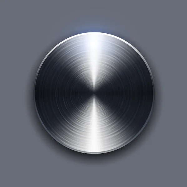 Magenta Abstract Circle Button with Metal Texture Stock Vector Image by ...