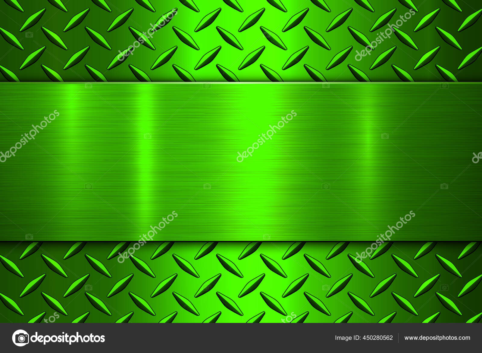 Green Metallic Background