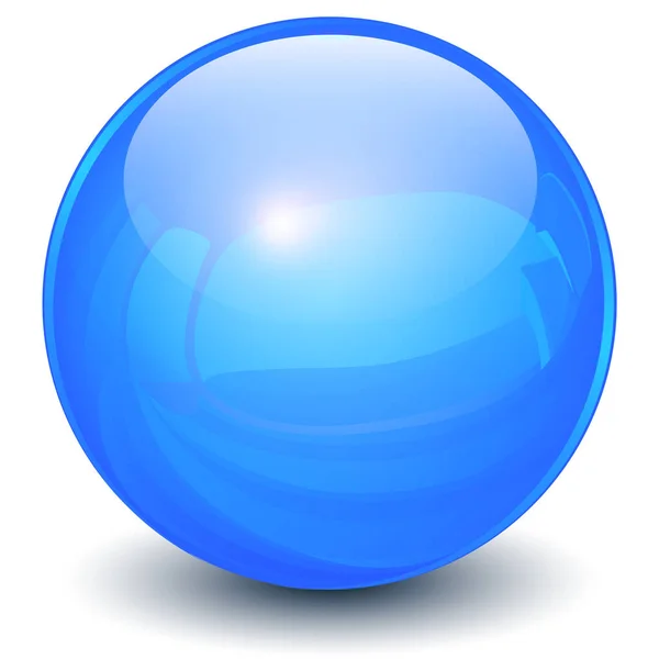 Glass blue ball, 3D icon Stock Vector by ©cobalt88 274003172