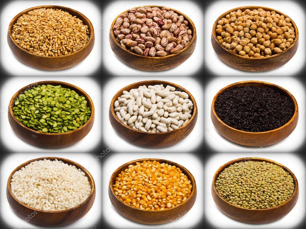 collage de diferentes tipos de legumbres 2023