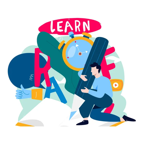 Education Online Training Courses Distance Education Flat Vector ...