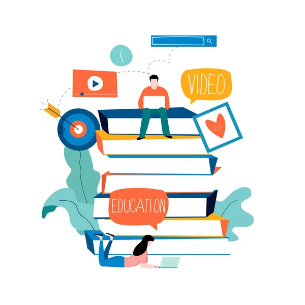 Concept Education People Internet Studying Online Training Online Book ...