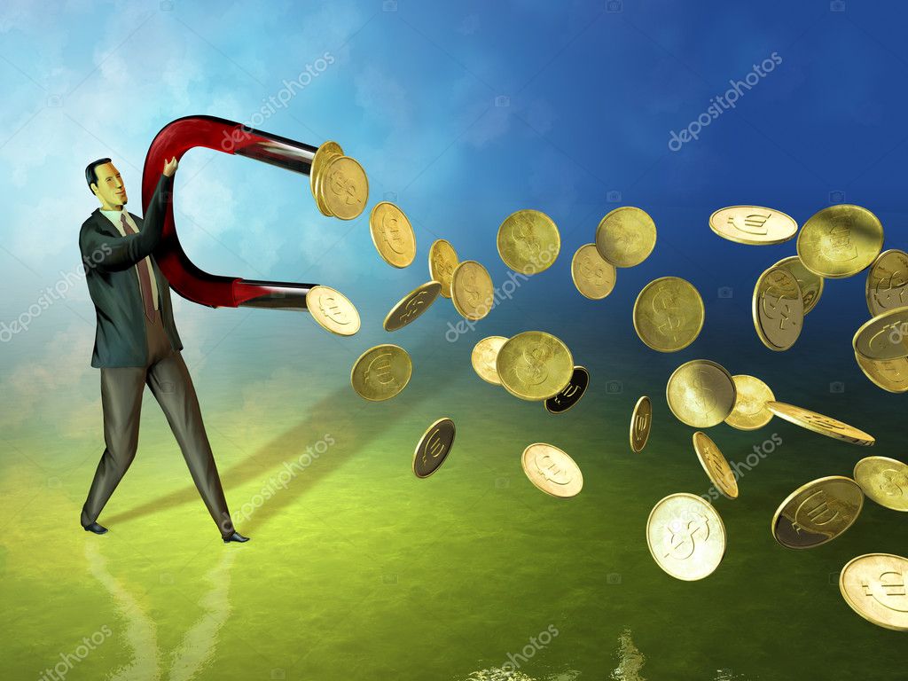 Money magnet — Stock Photo © Andreus #67744581