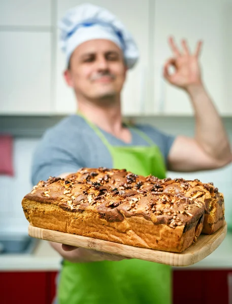 Man holding cake Stock Photos, Royalty Free Man holding cake Images ...