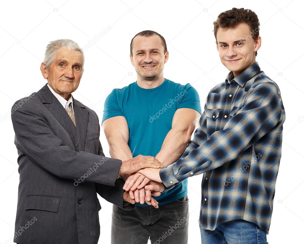 Help and support between generations — Stock Photo © Xalanx #69489021