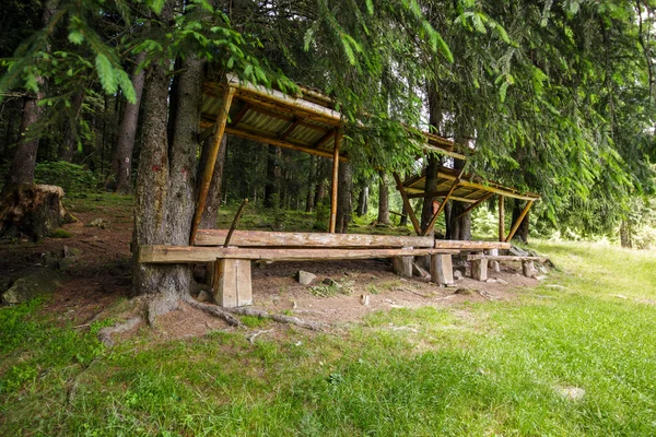 resting place with bench - Stock Image - Everypixel