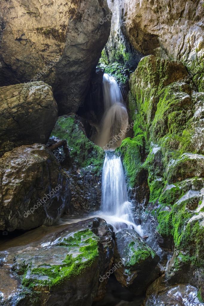 Underground river and waterfall Stock Photo by ©Xalanx 81442234