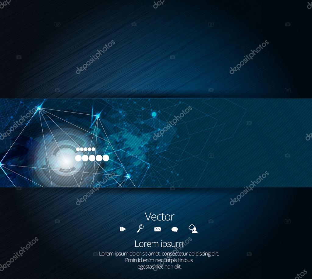 Network technology background Stock Vector by ©zeber2010 107201520