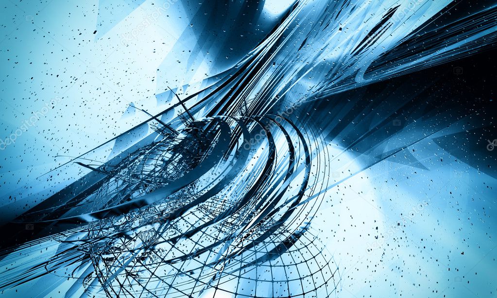 3D rendering, abstract futuristic background — Stock Photo © zeber2010 ...