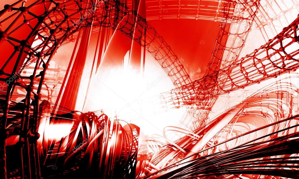 3D rendering, abstract technology background — Stock Photo © zeber2010 #110090704