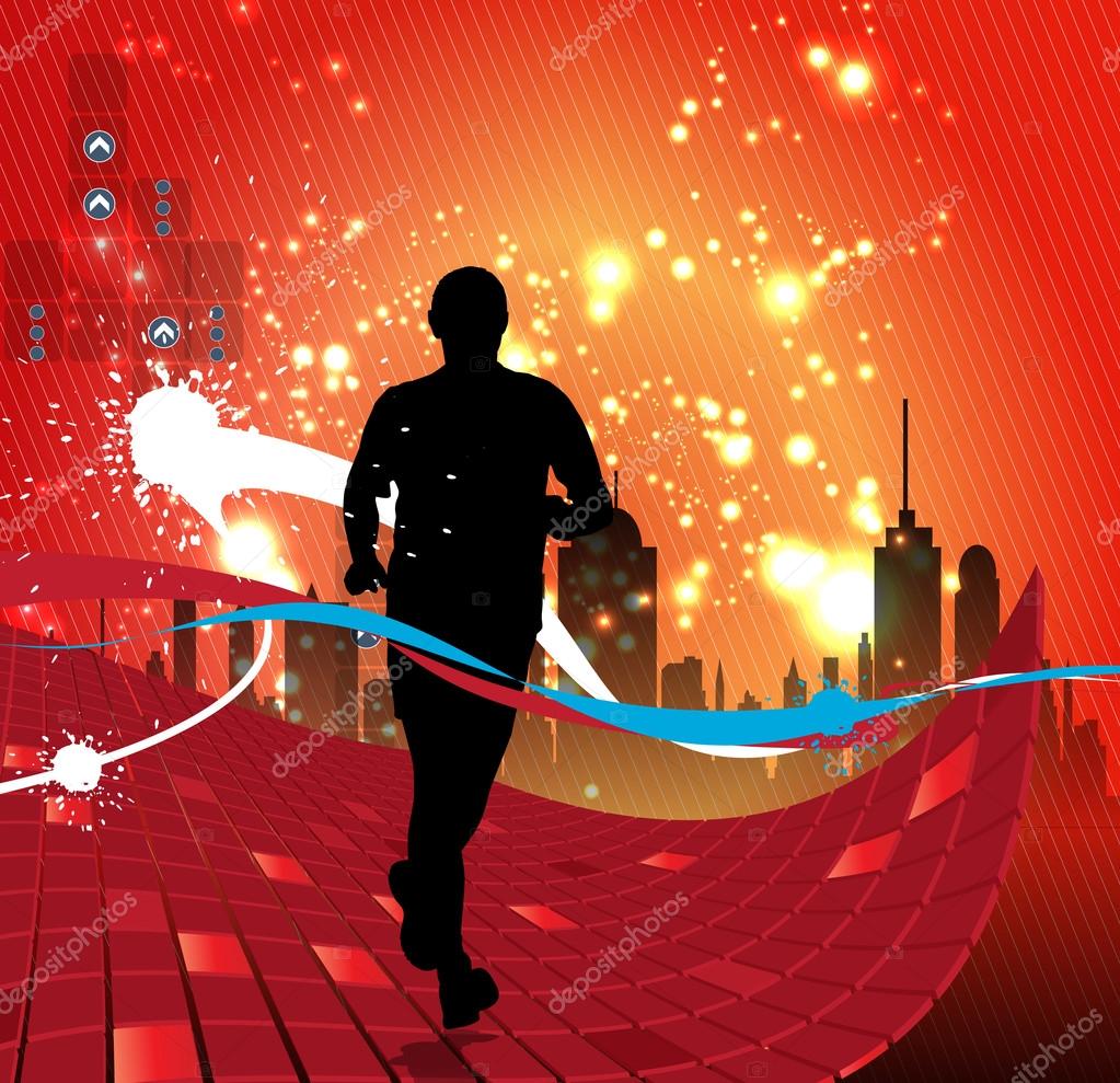 Sport runner illustration Stock Vector by ©zeber2010 110092600