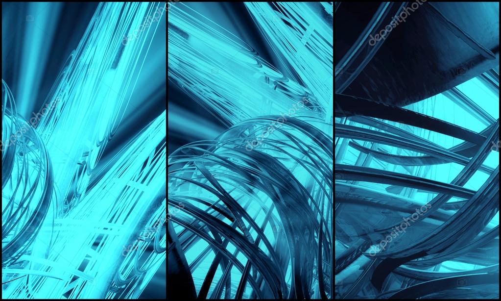 3D rendering, futuristic background for banner Stock Photo by ...