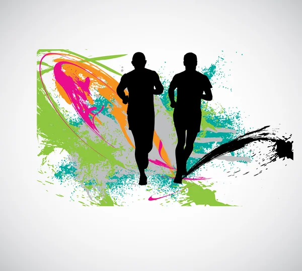 Athletics running racing competition vector minimalistic banner Stock ...