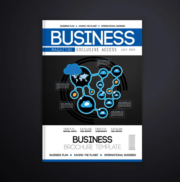 Brochure or magazine cover template Stock Vector by ©zeber2010 104528144