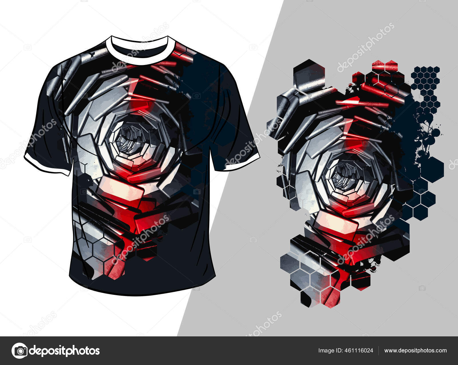 Vector Shirt Design Abstract Technology Concept Stock Vector by ...