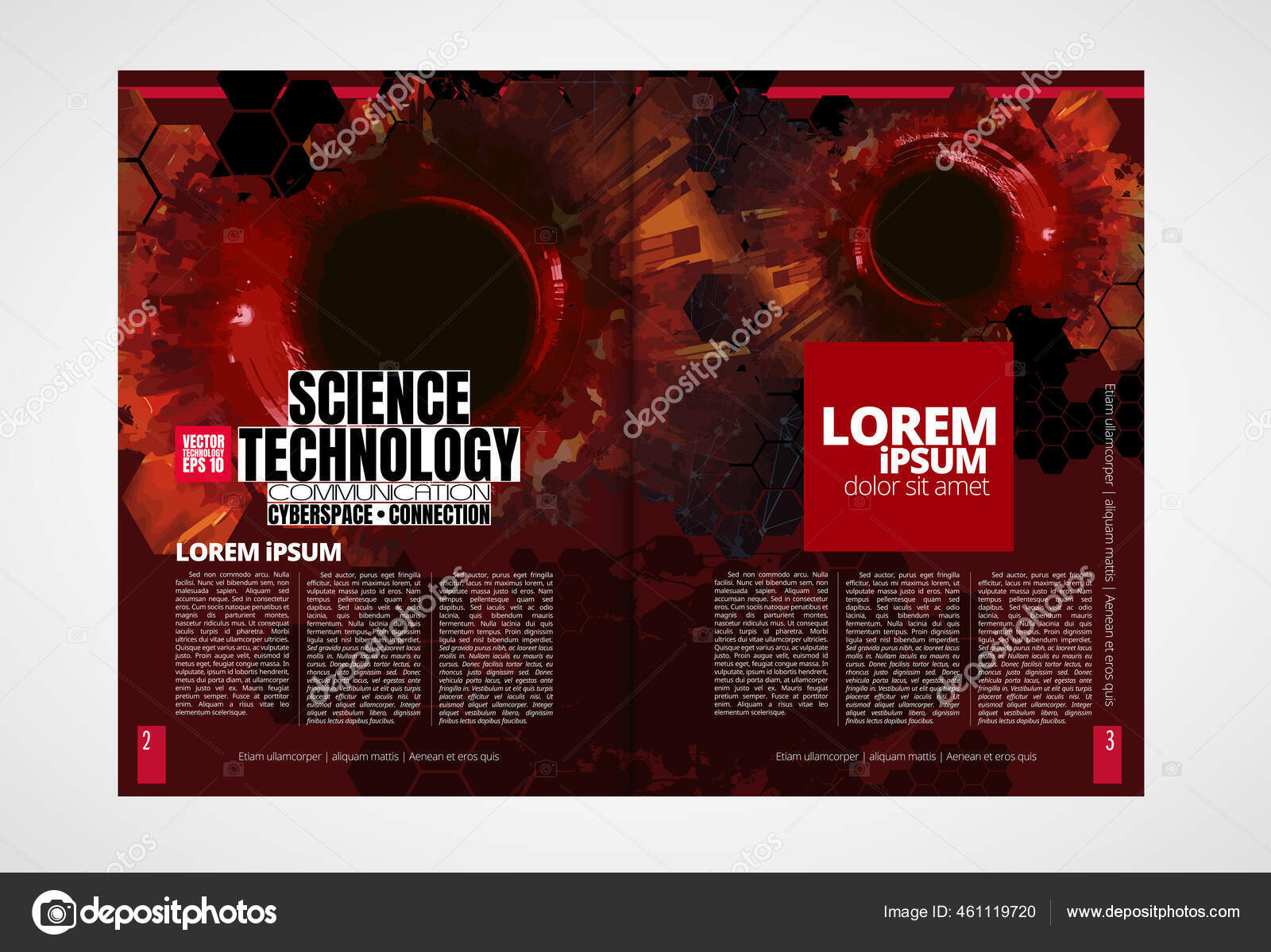 Layout Abstract Technology Concept Ready Use Vector Stock Vector by ...