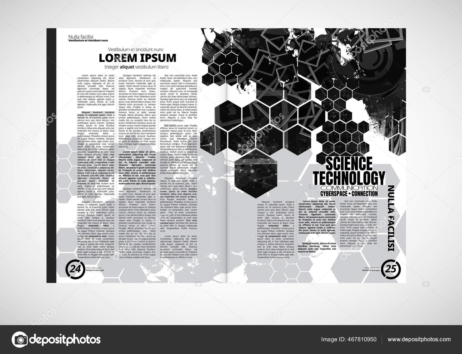 Layout Abstract Technology Concept Ready Use Vector Stock Vector by ...