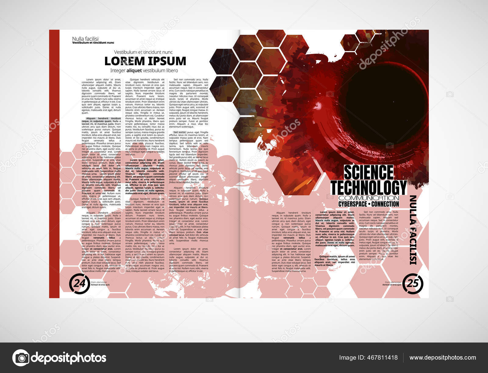 Layout Abstract Technology Concept Ready Use Vector Stock Vector Image ...