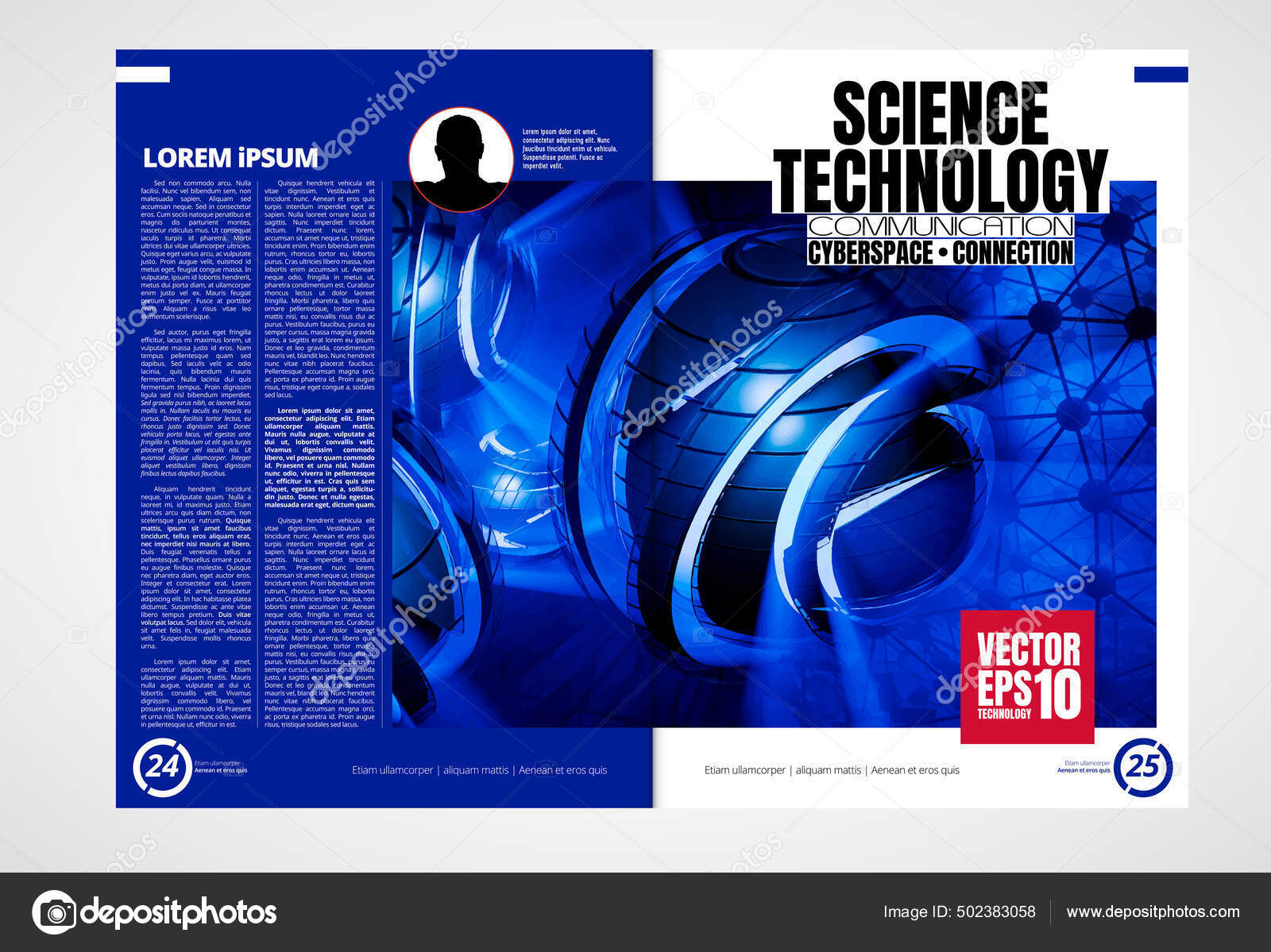 Layout Abstract Technology Concept Ready Use Vector Stock Vector Image ...