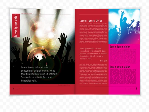 Template music event magazine Stock Vector by ©zeber2010 52193929