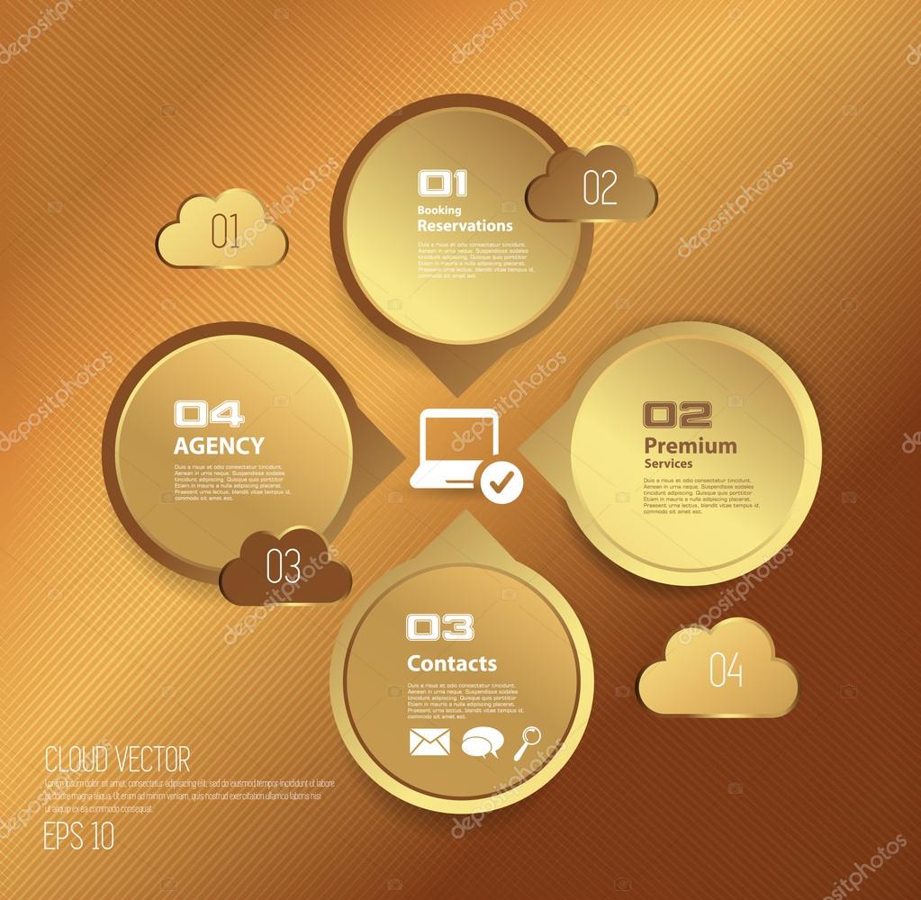 Cloud infographics Stock Vector Image by ©zeber2010 #62040669