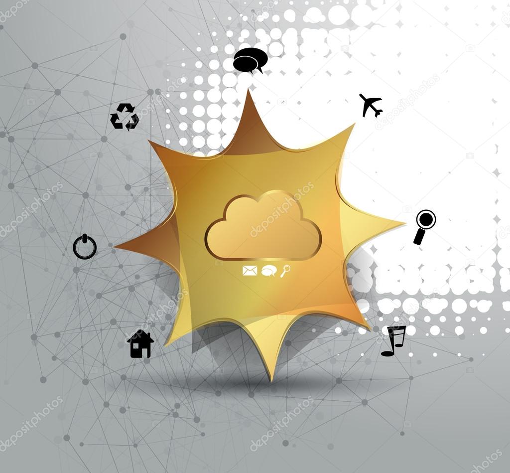 Cloud infographics Stock Vector by ©zeber2010 62040793