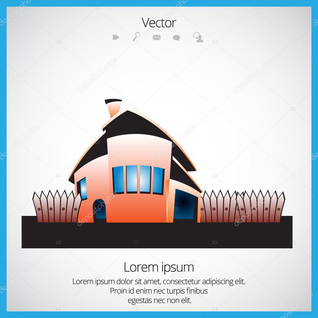 Simple color house Stock Vector Image by ©zeber2010 #65437009