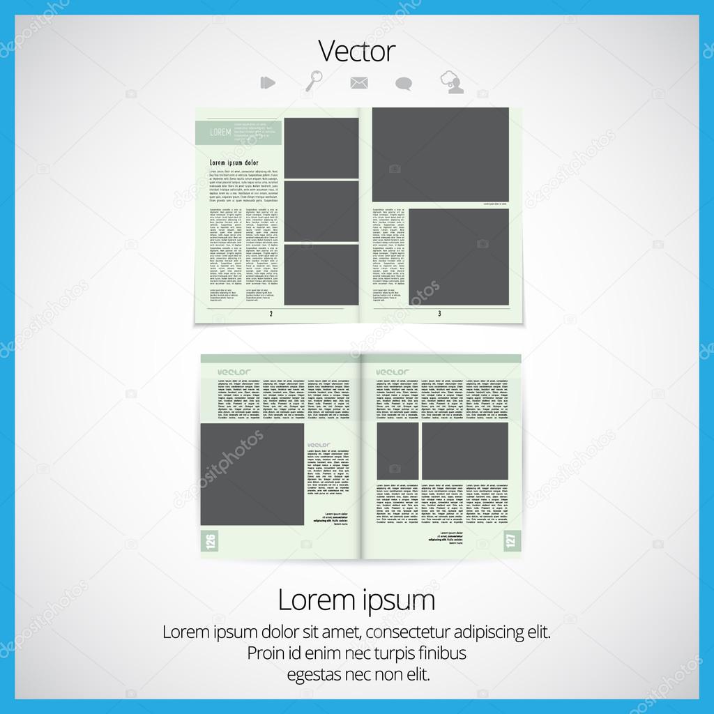 Layout magazine Stock Vector Image by ©zeber2010 #68903823