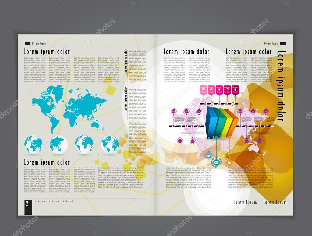 Layout magazine Stock Vector Image by ©zeber2010 #73279637