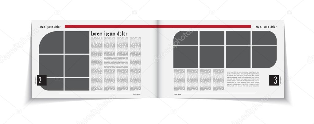 Layout magazine Stock Vector by ©zeber2010 73279697