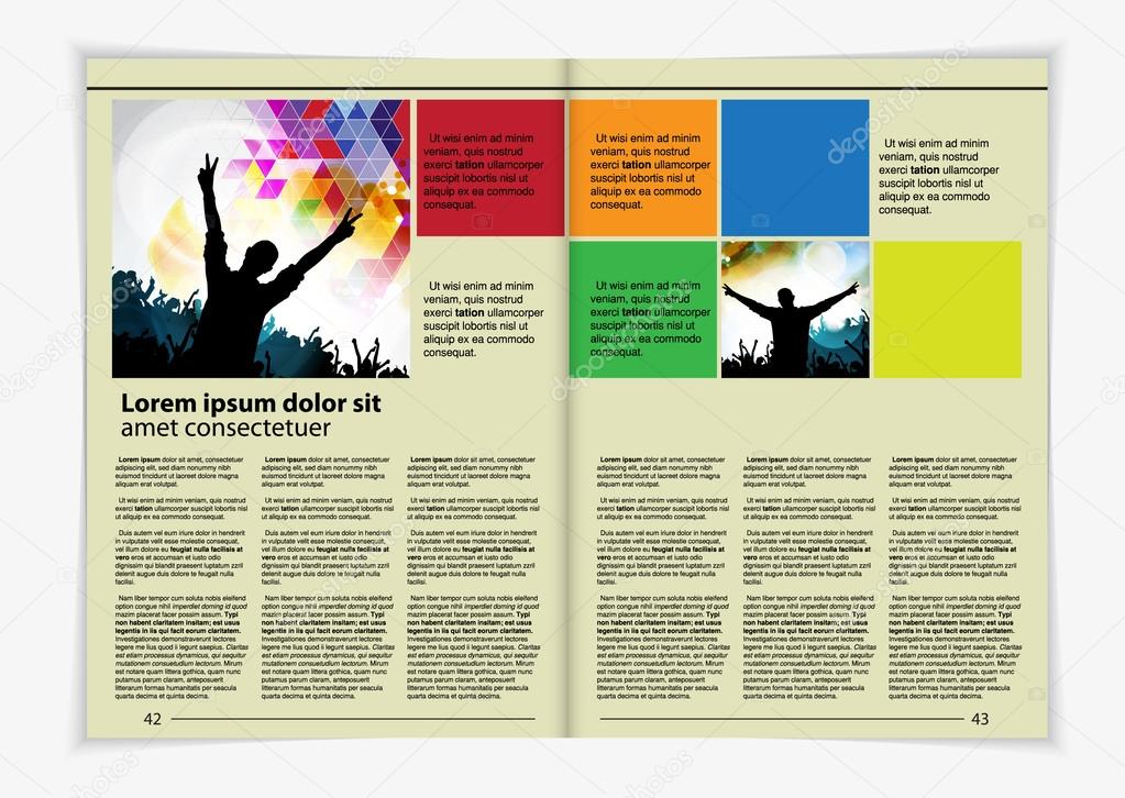 Revista Layout Vector de stock #73279817 de ©zeber2010