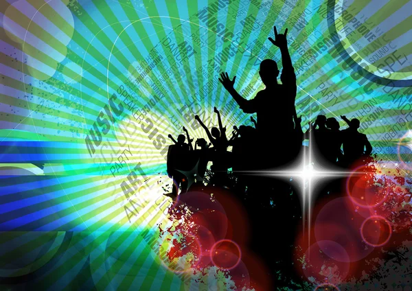 Singing and dancing — Stock Vector © pkdinkar #7693848