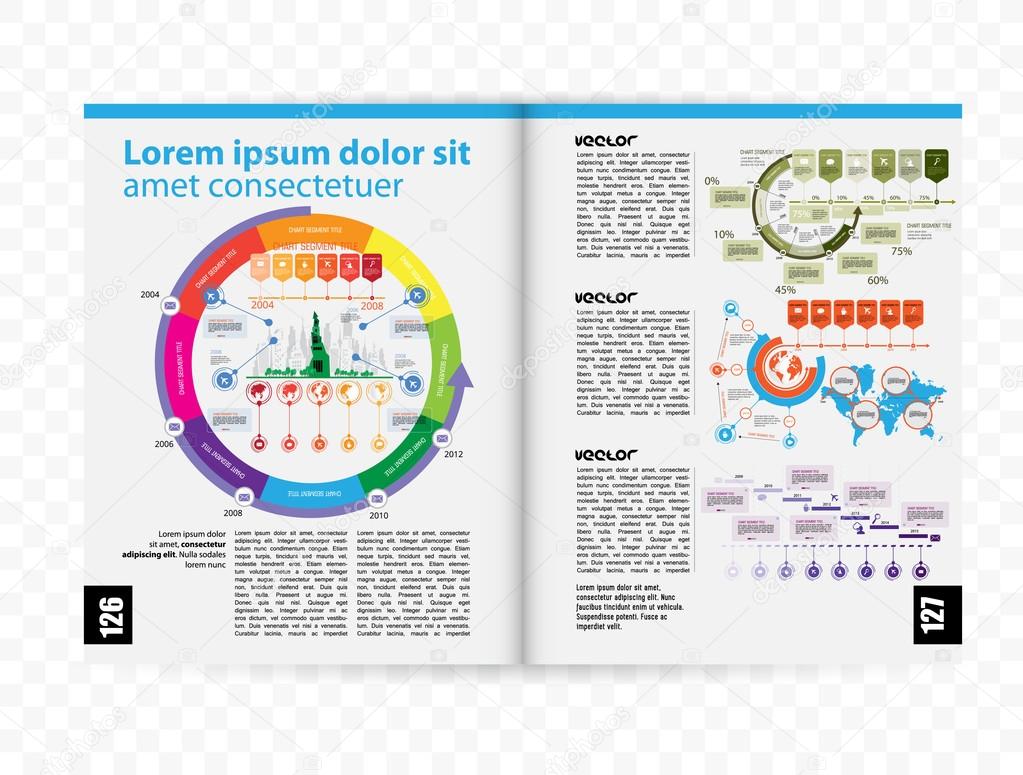 Layout magazine illustration Stock Vector by ©zeber2010 78582462