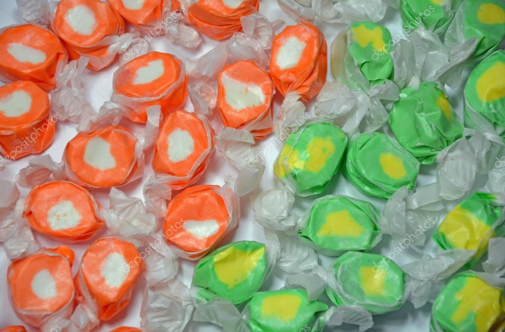 Green and orange taffy candy Stock Photo by ©montana 81739994