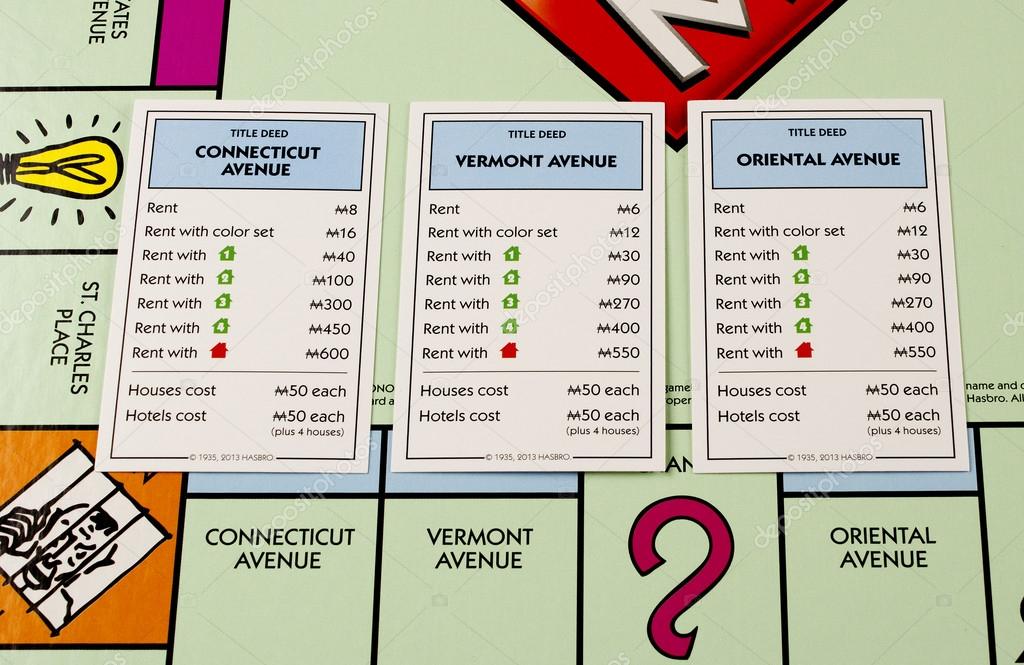 Niebieskie karty monopol - Zdjęcie stockowe editorial © rookman48 #91389360