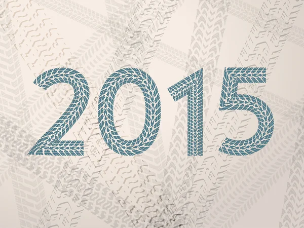 Year 2015 background with colorful ribbons Stock Vector Image by ...