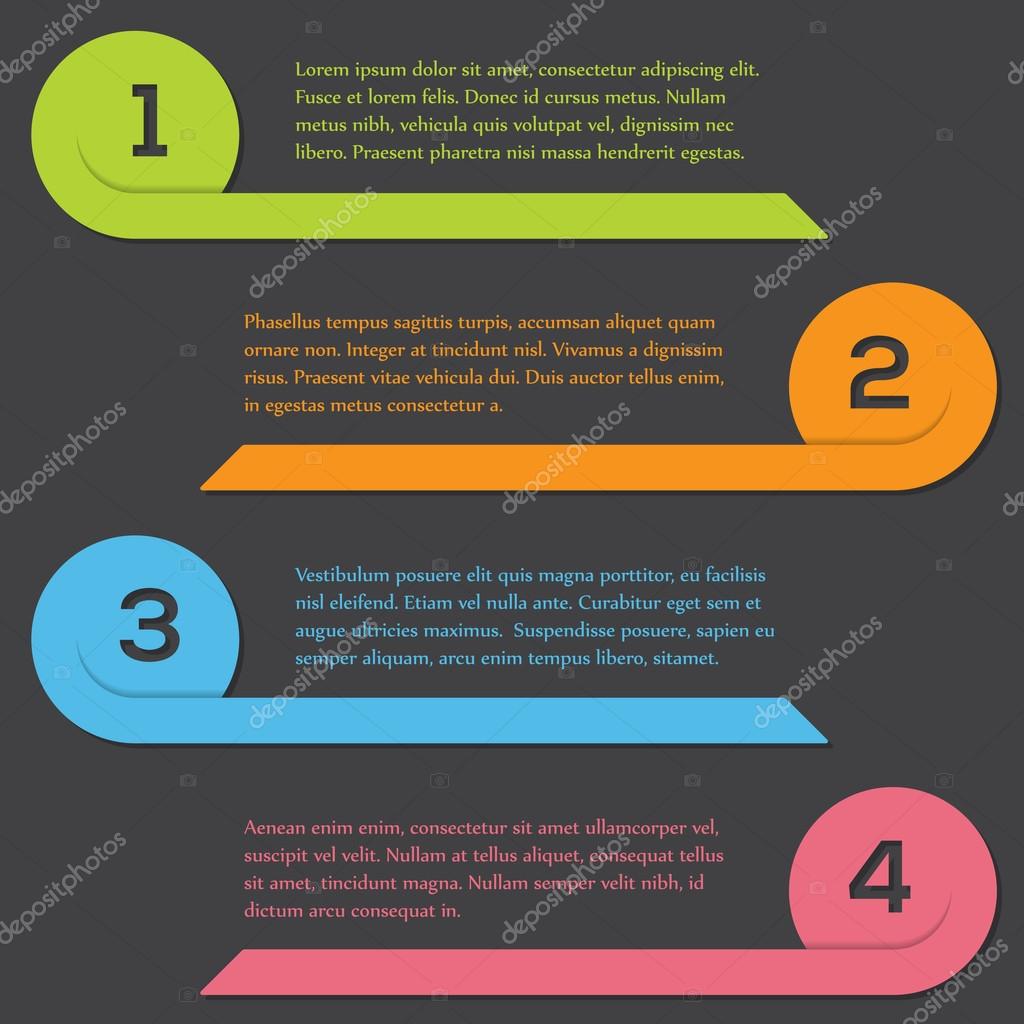 Curling arrow infographic design Stock Vector by ©vipervxw 56462151