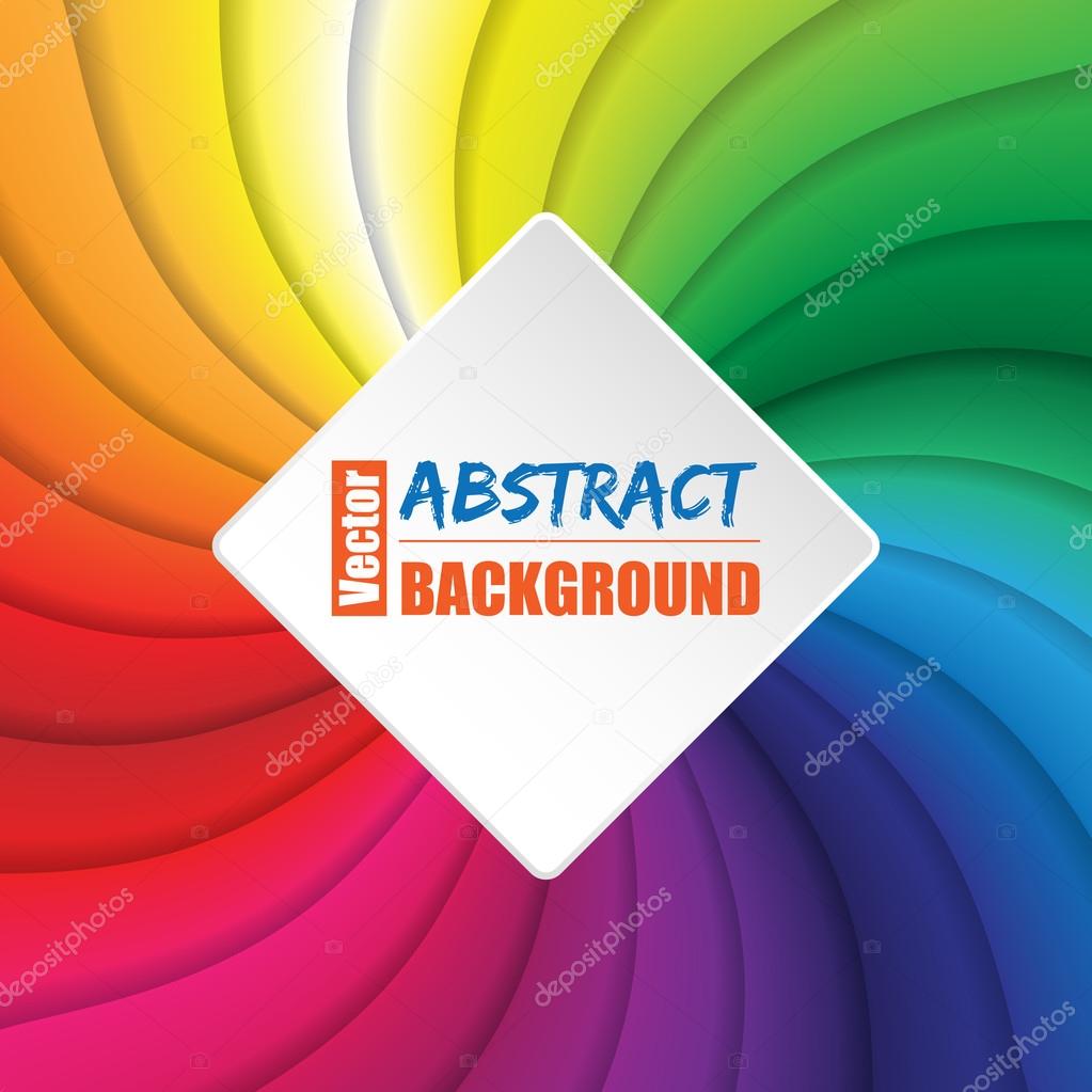 Twirling rainbow square background Stock Vector Image by ©vipervxw ...